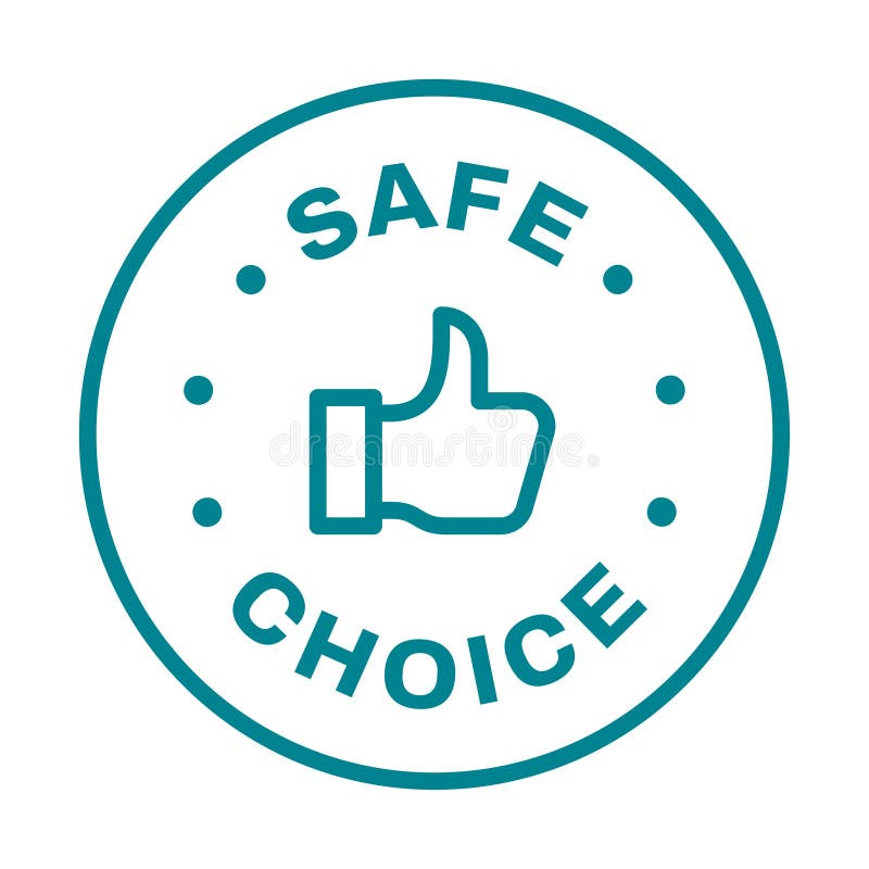 Safe Choice Vector Icon Isolated on White Background, Check Mark ...