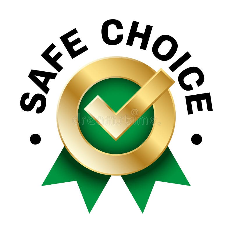 Safe Choice Vector Icon Isolated on White Background, Check Mark ...