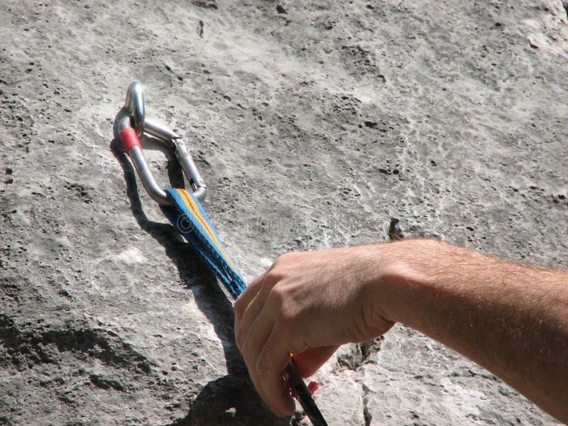 Safe climb stock photo. Image of carabin, safe, climbing - 1250806