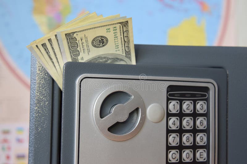 Safe with Code Lock for Safe Storage of Money Stock Photo - Image of ...