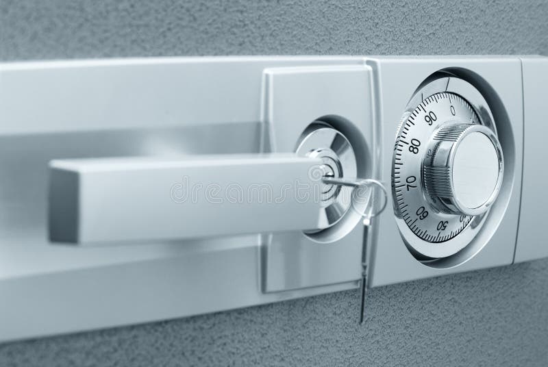 Safe with combination lock stock image. Image of drive - 14406237