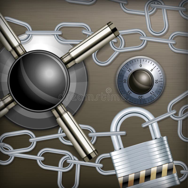 Safe lock background stock vector. Illustration of icon - 32270911