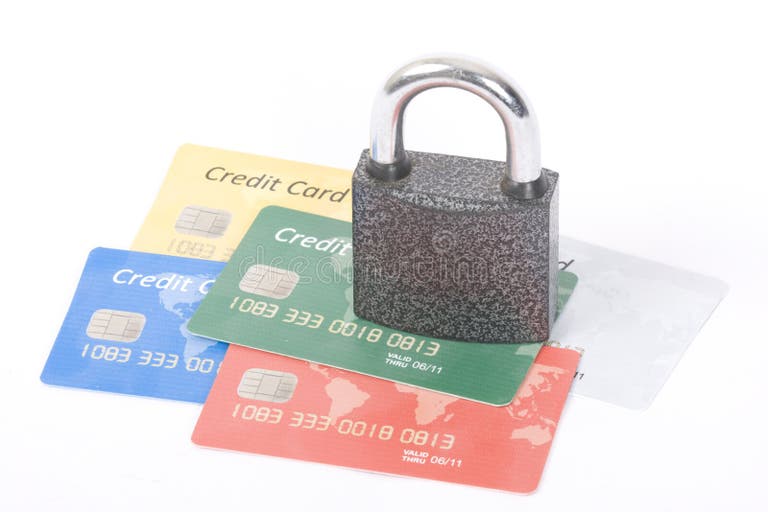 Safe credit cards stock image. Image of guarantee, shopping - 25009579