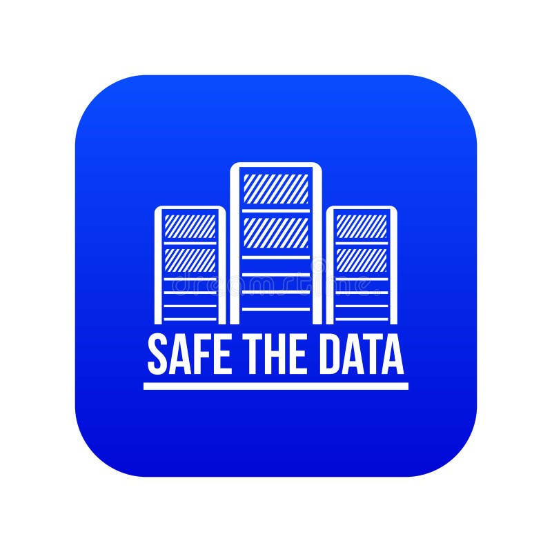 Safe the Data Pattern Vector Seamless Blue Stock Vector - Illustration ...