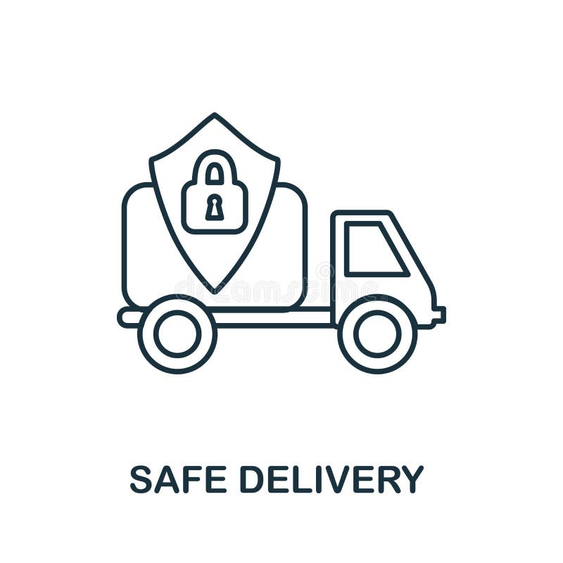 Safe Delivery Icon. Simple Element from Delivery Collection. Creative ...