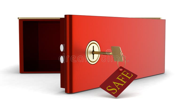 Safe deposit box stock illustration. Illustration of rich - 50732765