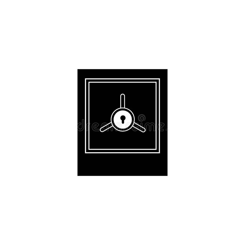 Safe-deposit Box Icon Logo Vector Stock Illustration - Illustration of ...