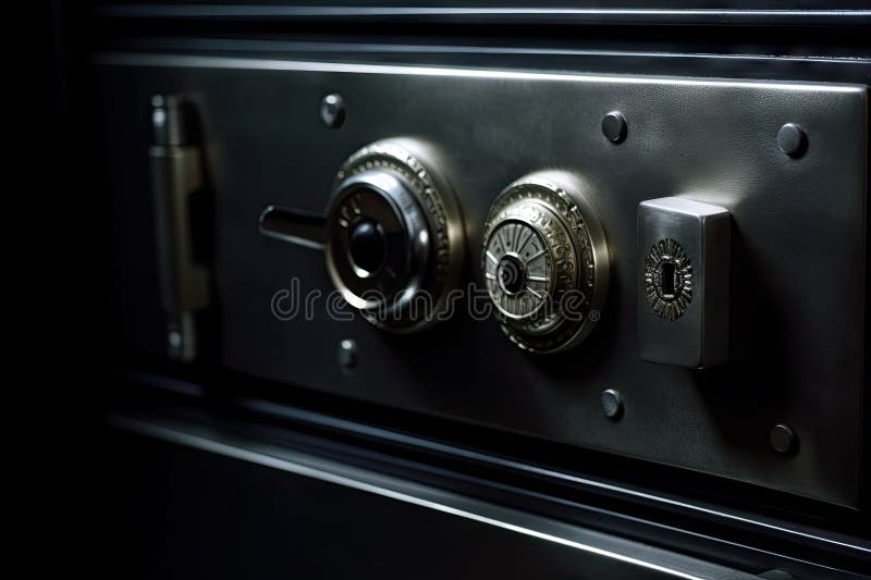 Safe Deposit Box, with the Key in the Lock, Symbolizing Security and ...