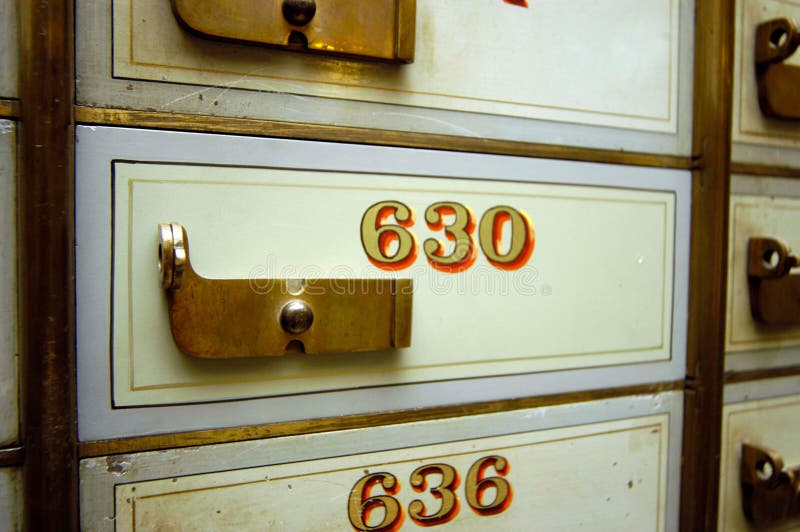 Safe Deposit Box or Safe Deposit Locker Stock Image - Image of account ...