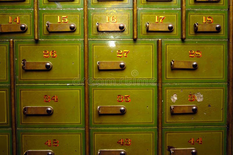 Safe Deposit Box or Safe Deposit Locker Stock Image - Image of private ...