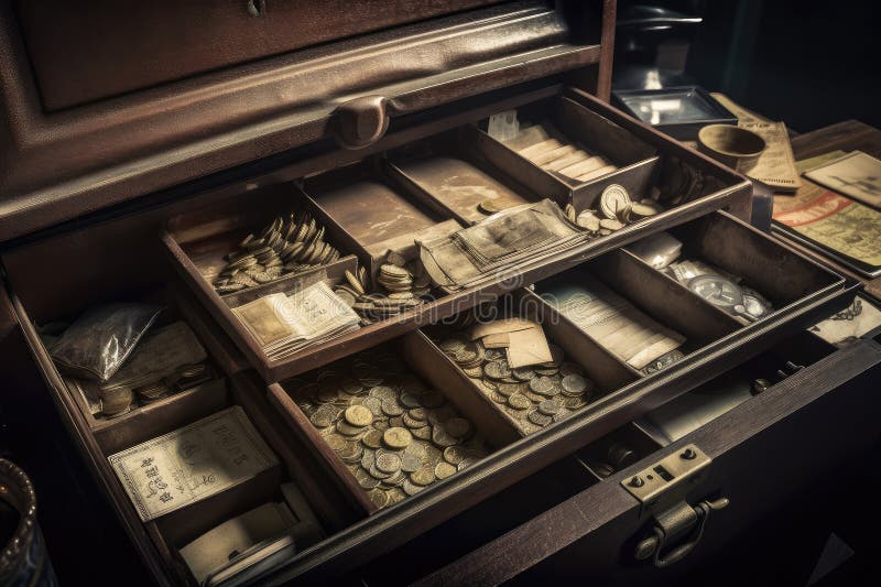 Safe Deposit Box, Opened and Empty, with Clues To the Hidden Treasure ...