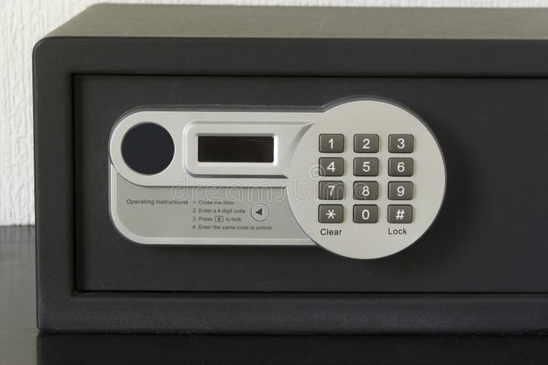 Safe Deposit Box with Operating Instructions Stock Photo - Image of ...