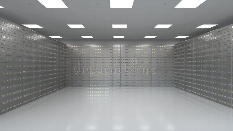 Safe Deposit Boxes Inside Bank Vault Hd Footage Stock Footage - Video ...
