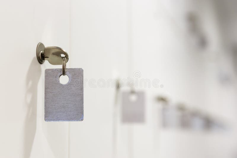 Safe Deposit Boxes with Keys Tag Stock Photo - Image of furniture ...