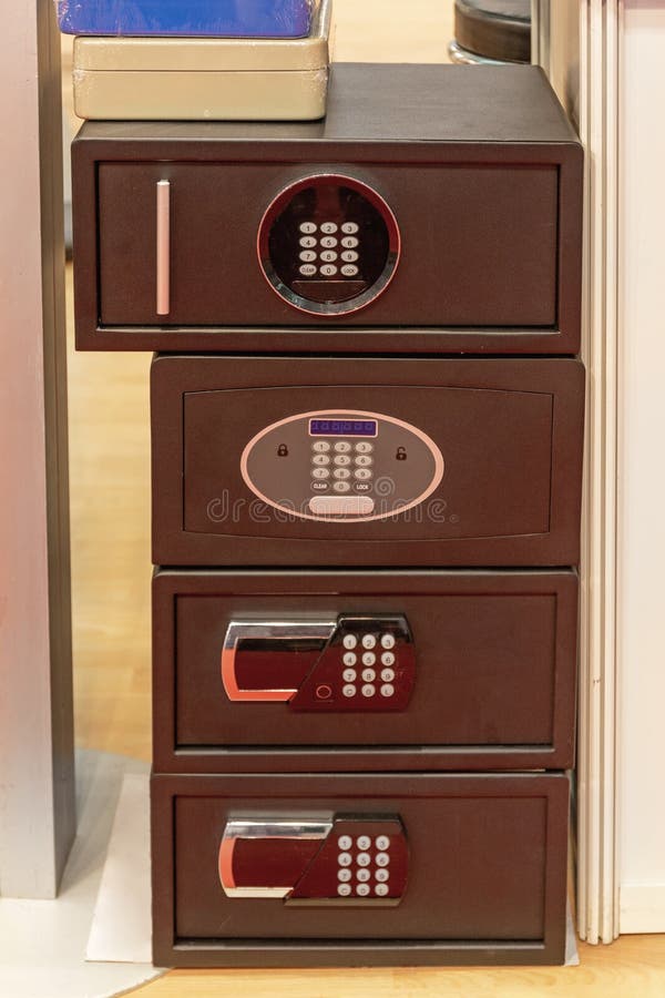 Safe Deposit Boxes stock image. Image of deposit, stack - 214400907