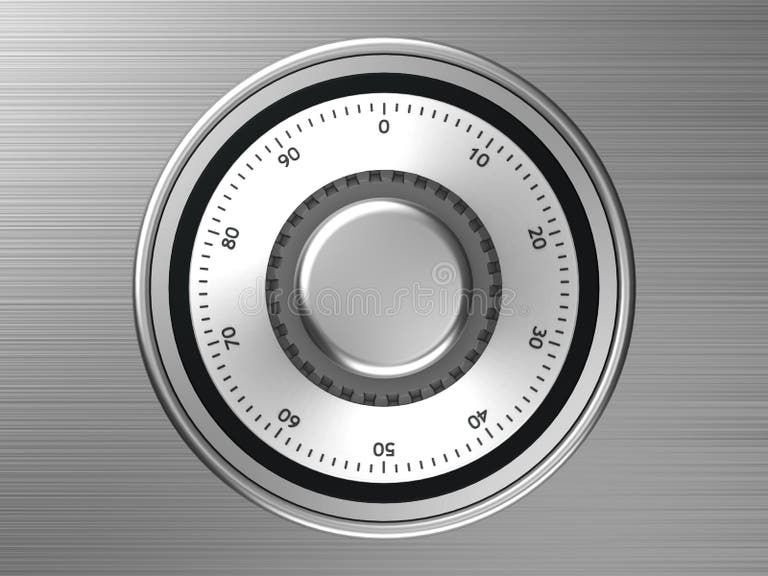 Safe dial stock illustration. Illustration of bank, combination - 25744373