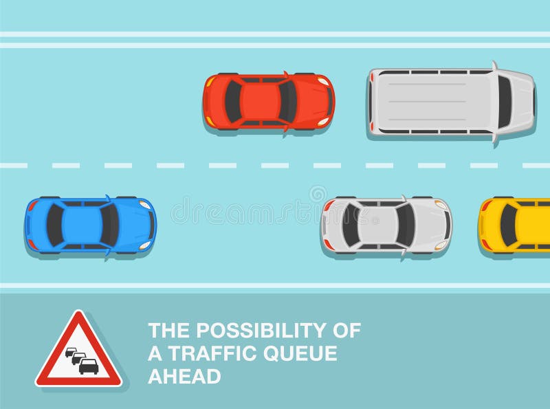 Traffic Queue stock illustration. Illustration of logo - 284234025