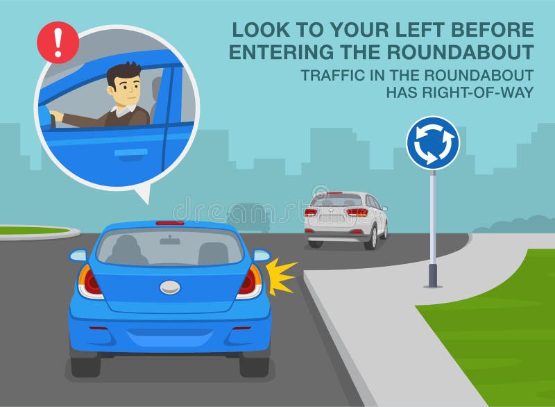 Priority Inside the Roundabout. Enter the Roundabout when There is a ...