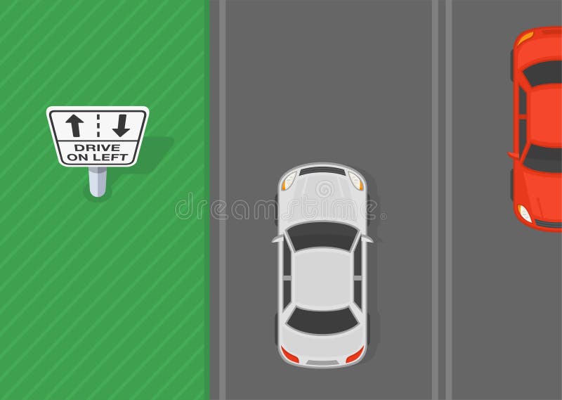 Top View of a Traffic Flow on Left Hand Drive Traffic. Australian Drive ... Top View of a Traffic Flow on Left Hand Drive Traffic. Australian Drive ...