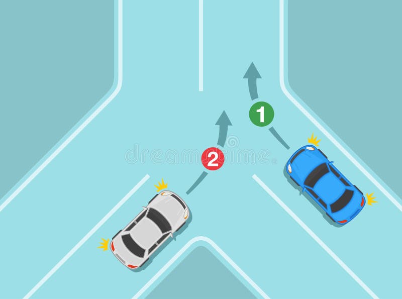 Safe Driving Tips and Traffic Regulation Rules. Turning Priority at Y ...