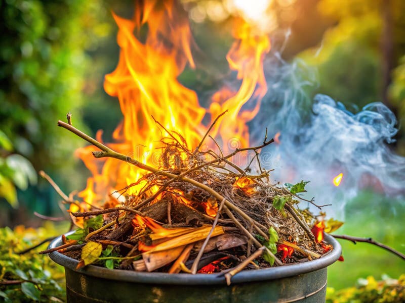 Safe and Efficient Garden Waste Incinerator for Controlled Burning of ...