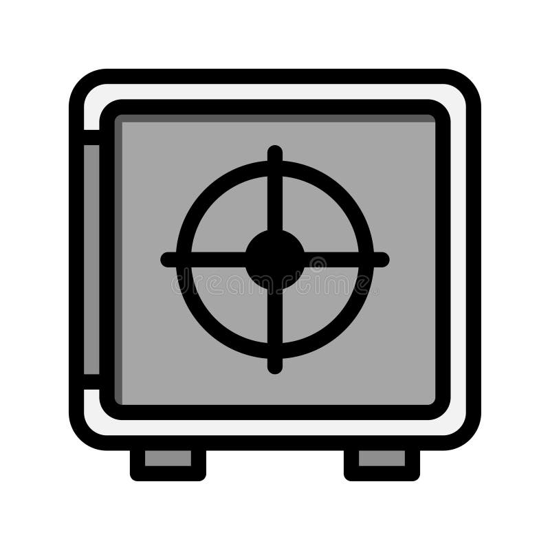 Safe Flat Icon. Editable Financial Security Symbol. Vector ...