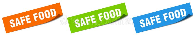 Safe Food Banner. Safe Food Speech Bubble Label Set. Stock Vector ...