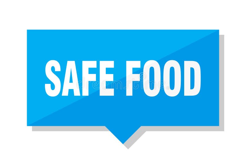 Safe food price tag stock vector. Illustration of square - 118939528