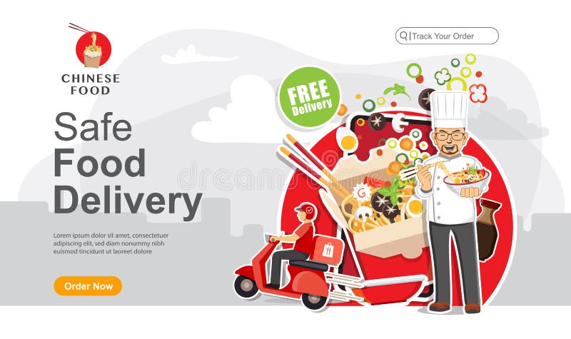 Safe Food Delivery Order, Food Delivery Service ,Scooter Delivery ...