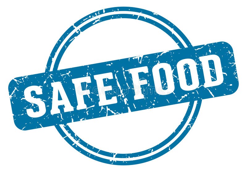 Safe food stamp stock vector. Illustration of square - 153830494