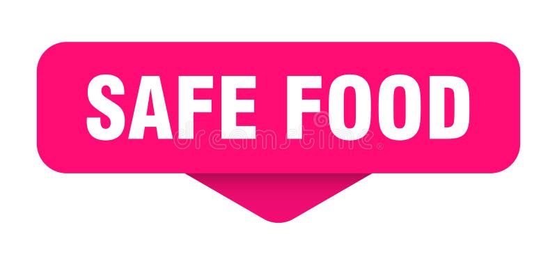 Safe Food Sticker. Safe Food Sign on Transparent Background Stock ...