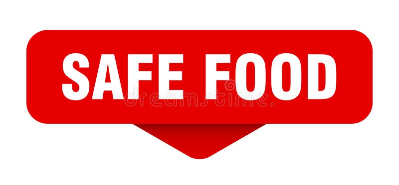 Safe Food Sticker. Safe Food Sign on Transparent Background Stock ...