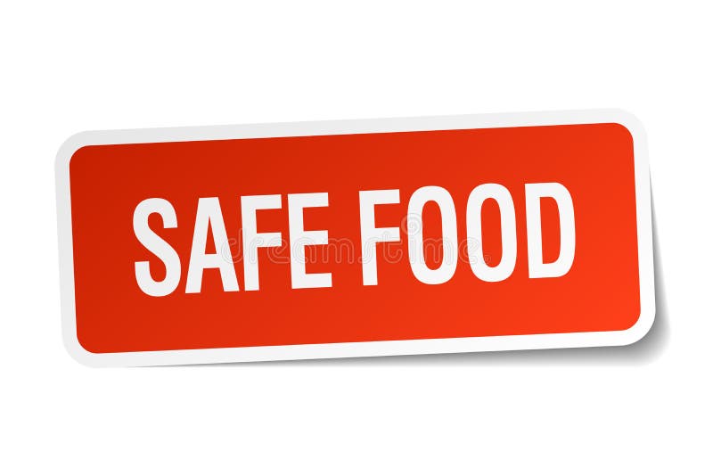 Safe food sticker stock vector. Illustration of food - 120413711