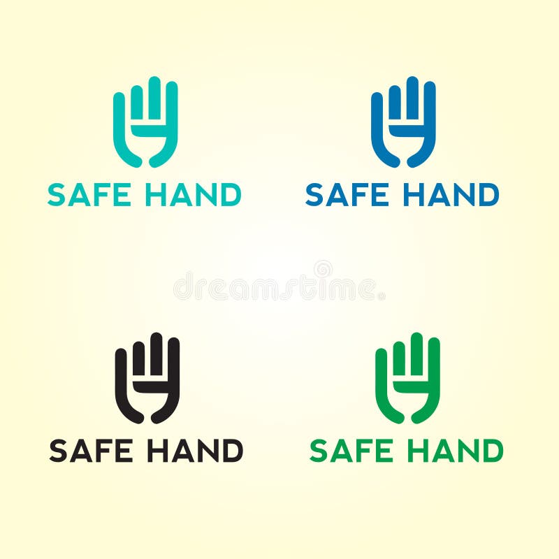 Safe Hand Care Logo Designs, Teamwork Logo Template Designs Stock ...