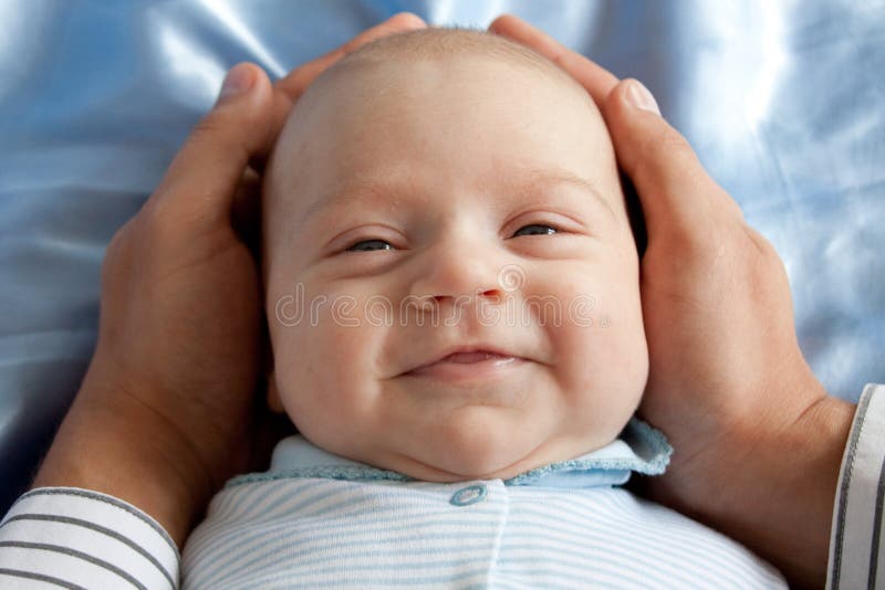 In the safe hands stock photo. Image of newborn, hands - 16374788