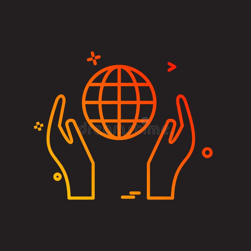 Safe Hands Icon Design Vector Stock Vector - Illustration of health ...