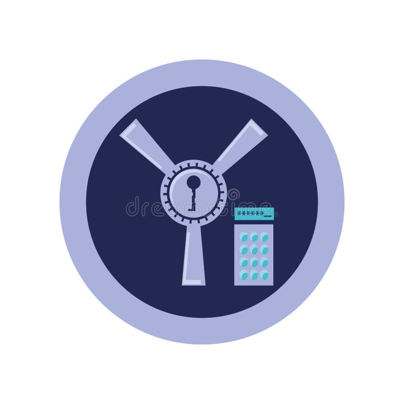 Safe heavy box icon stock vector. Illustration of safe - 141688420