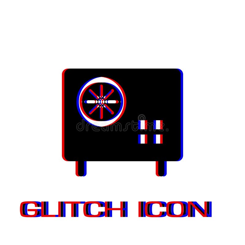 Safe icon flat stock illustration. Illustration of safe - 154599493