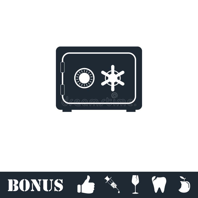 Safe icon flat stock vector. Illustration of flat, banking - 151739873