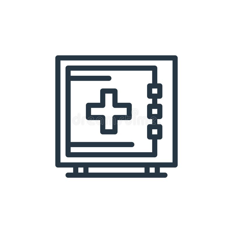 Safe Icon Vector from Health Concept. Thin Line Illustration of Safe ...