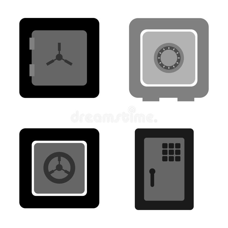 Safe icon vector stock illustration. Illustration of secure - 271727963