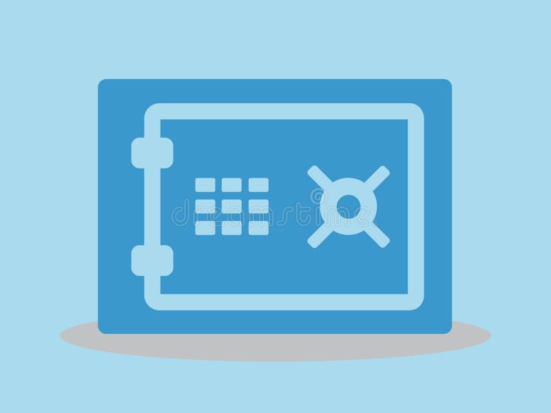 Safe Icon, Vector Illustration, Minimal Design Stock Vector ...