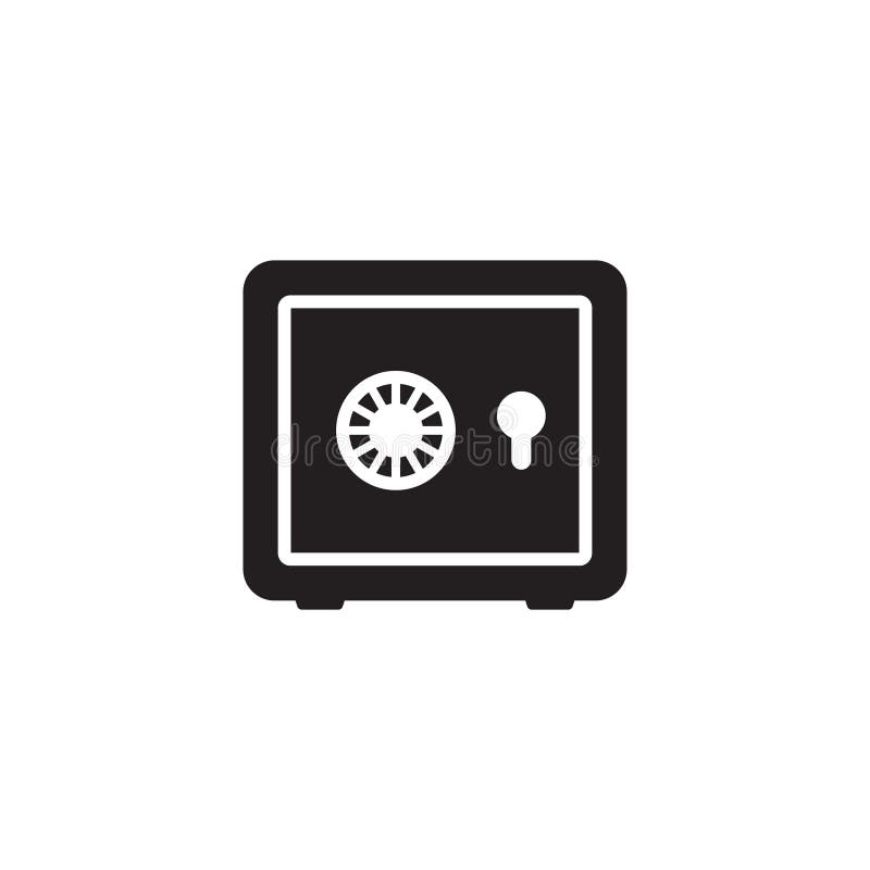 Safe Icon, Vector Isolated Illustration Stock Vector - Illustration of ...