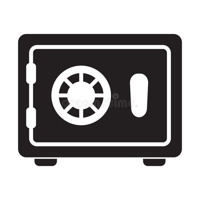 Safe Icon, Vector Isolated Illustration Stock Vector - Illustration of ...