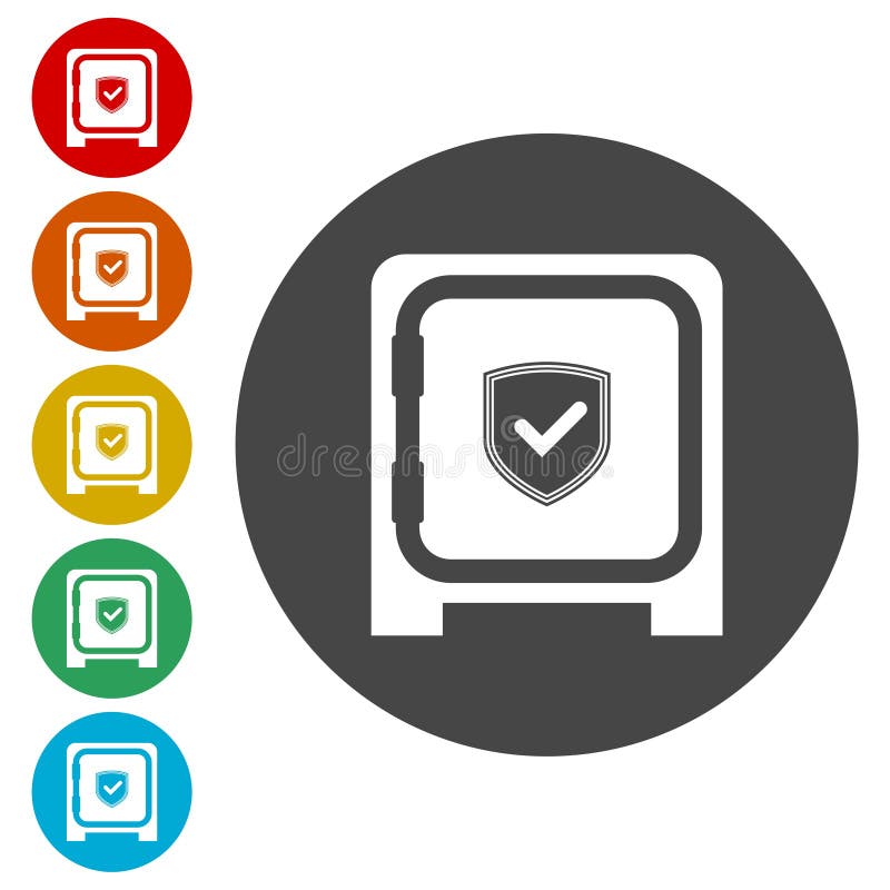 Safe Icon, Vector Shield Icon Stock Vector - Illustration of safe, icon ...