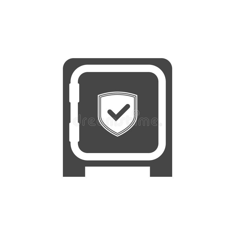 Safe Icon, Vector Shield Icon Stock Illustration - Illustration of ...