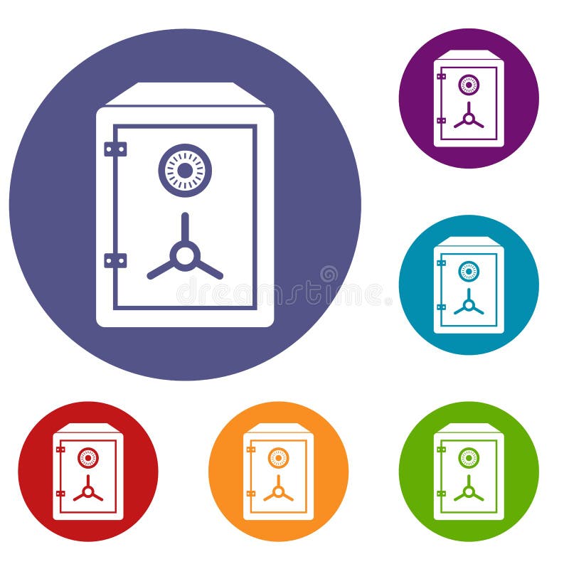 Safe set icons stock vector. Illustration of icon, logo - 85089255