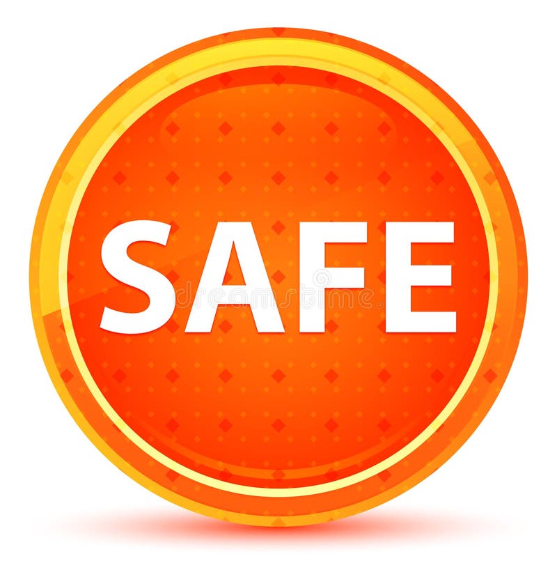 Orange Safe With Network Cable Stock Illustration - Illustration of ...