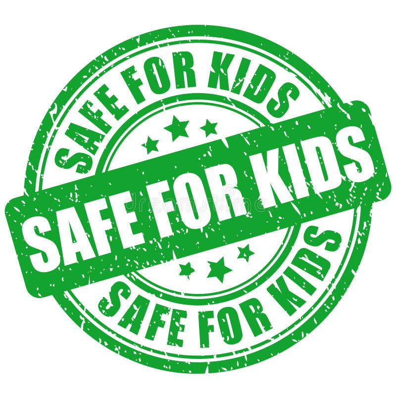 Safe for kids vector stamp stock vector. Illustration of logo - 194516942