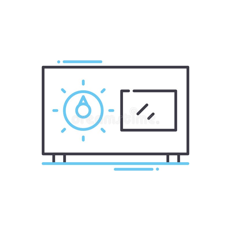 Safe Line Icon, Outline Symbol, Vector Illustration, Concept Sign Stock ...